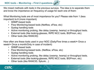 SIG-NOC survey 2019 | PPT