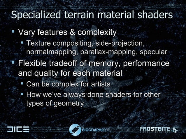Terrain Rendering In Frostbite Using Procedural Shader Splatting