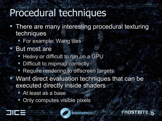 Terrain Rendering In Frostbite Using Procedural Shader Splatting