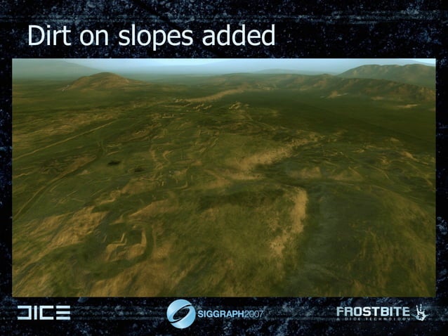 Terrain Rendering In Frostbite Using Procedural Shader Splatting Siggraph 2007 Ppt
