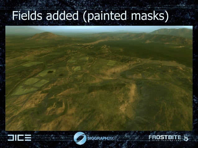 Terrain Rendering In Frostbite Using Procedural Shader Splatting Siggraph 2007 Ppt