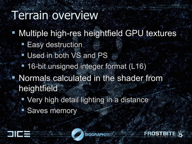 Terrain Rendering In Frostbite Using Procedural Shader Splatting