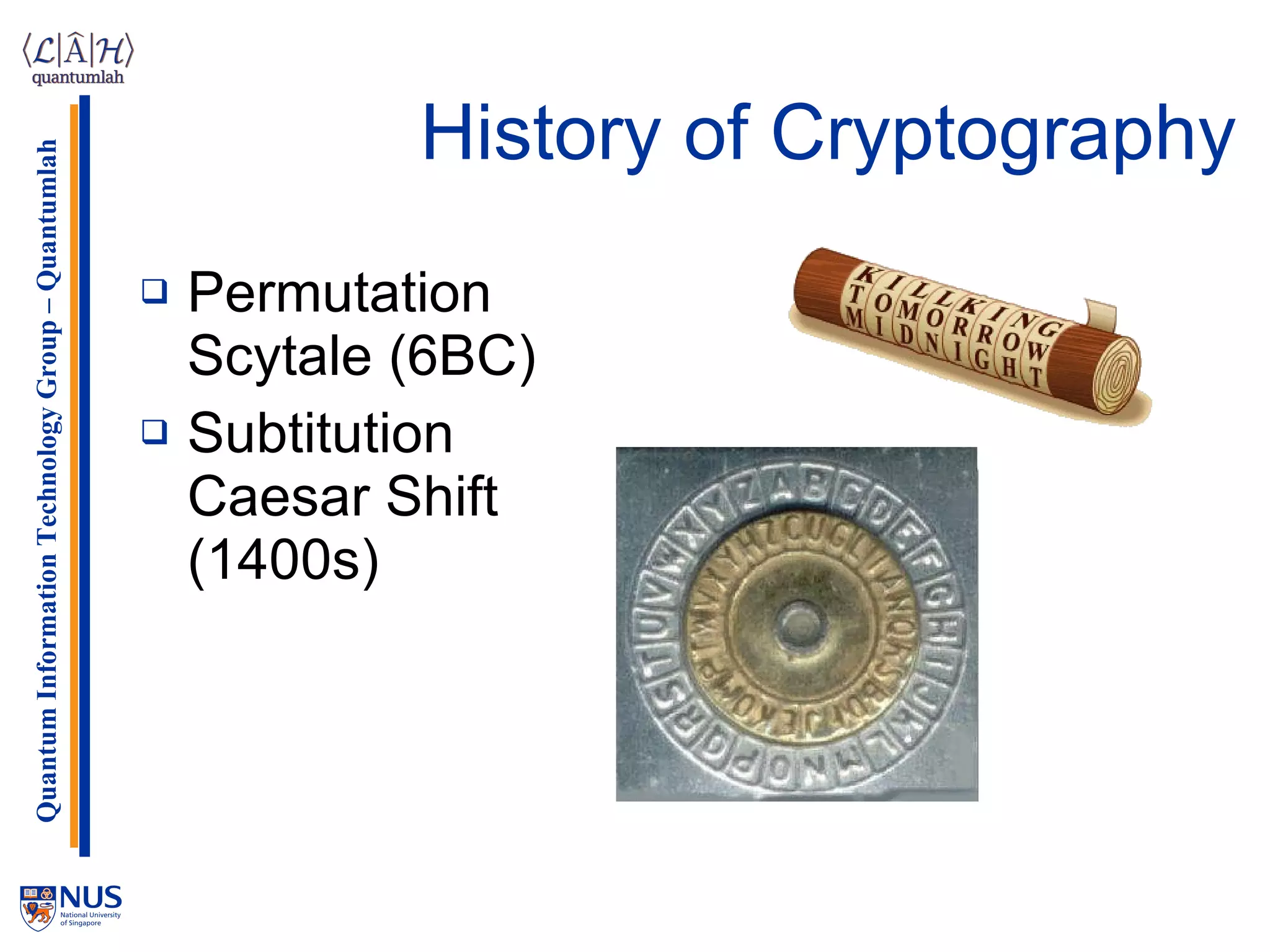 Introduction to Quantum Cryptography | PPT