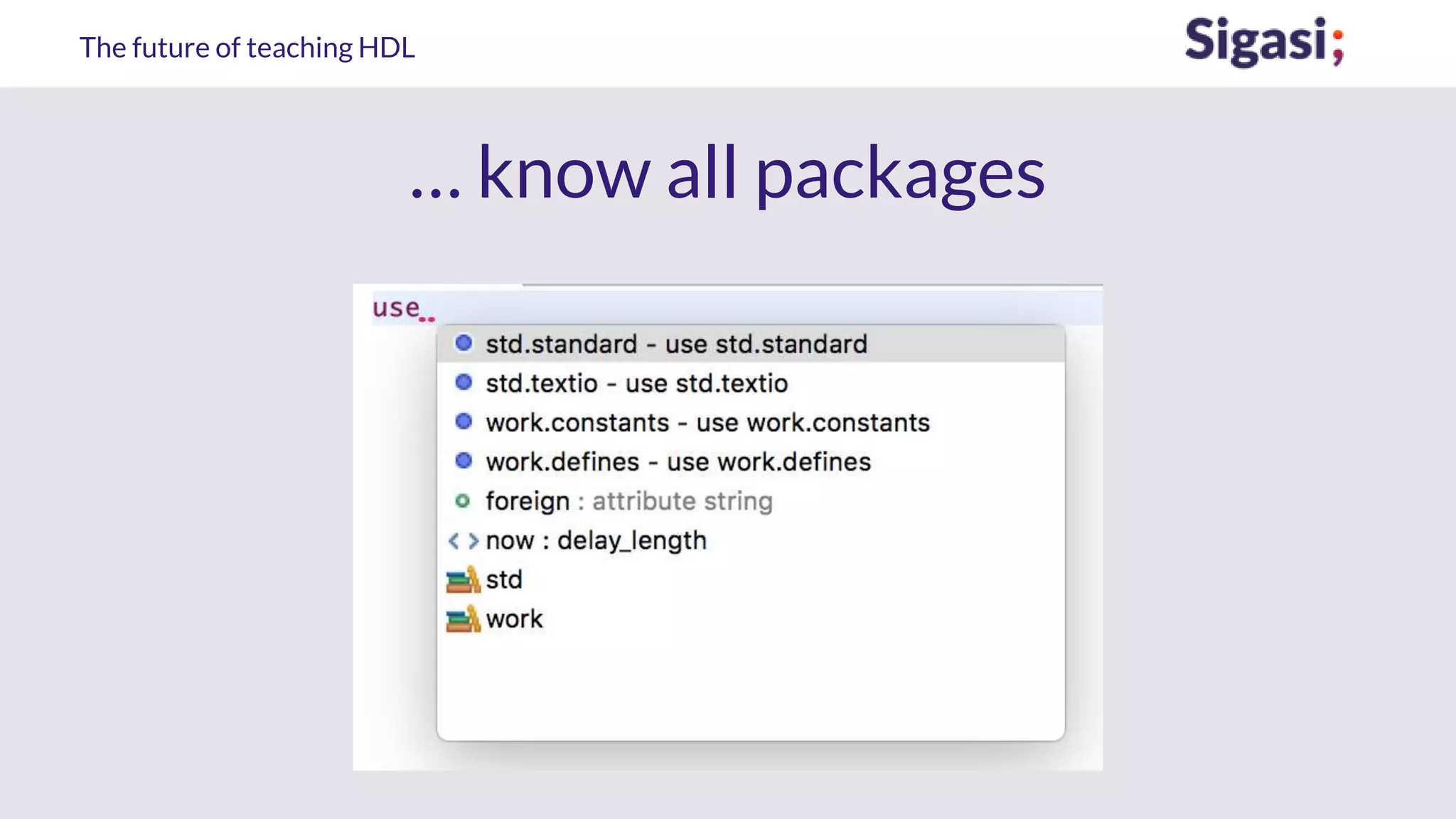 The future of teaching hdl with Sigasi Studio | PPTX