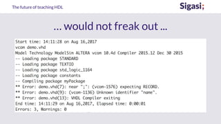 The future of teaching hdl with Sigasi Studio | PPTX