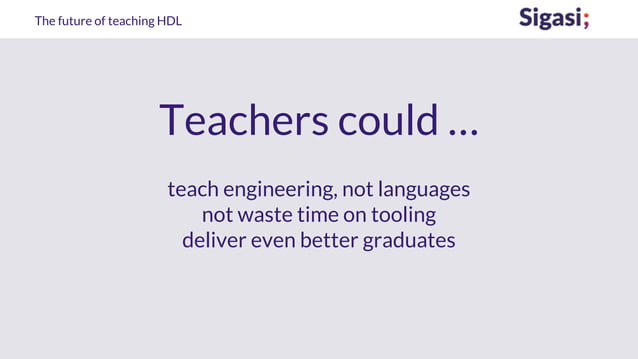 The future of teaching hdl with Sigasi Studio | PPTX