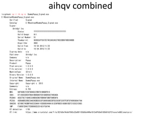 Sigcheck option memo | PPT