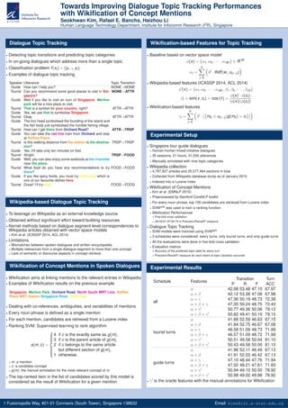 Towards Improving Dialogue Topic Tracking Performances with ...