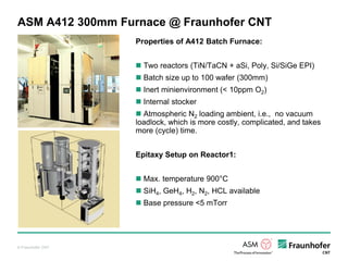 SiGe epitaxy on a 300 mm batch furnace | PDF