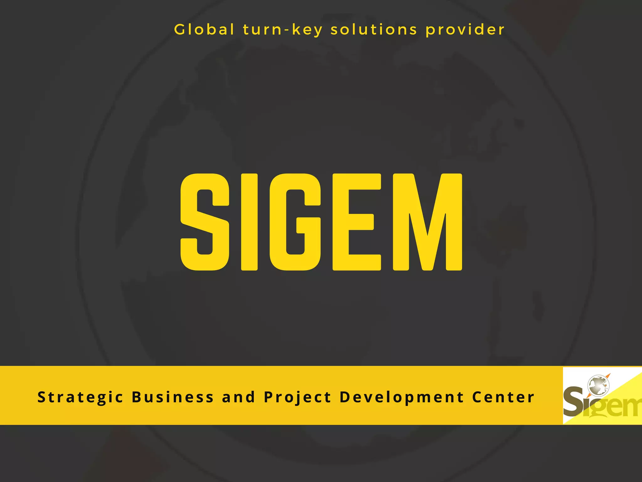 Sigem company presentation 2017 | PPT