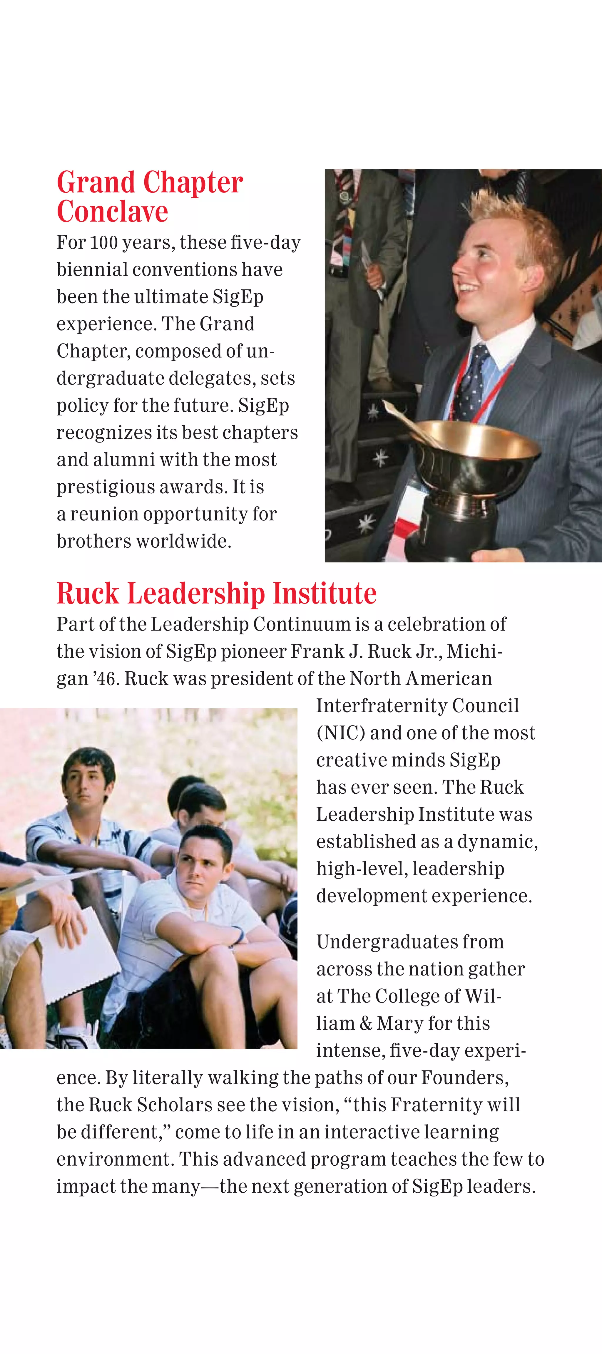 SigEp Parents' Brochure | PDF