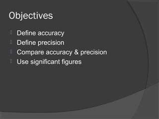 Sig Figs and Accuracy | PPT