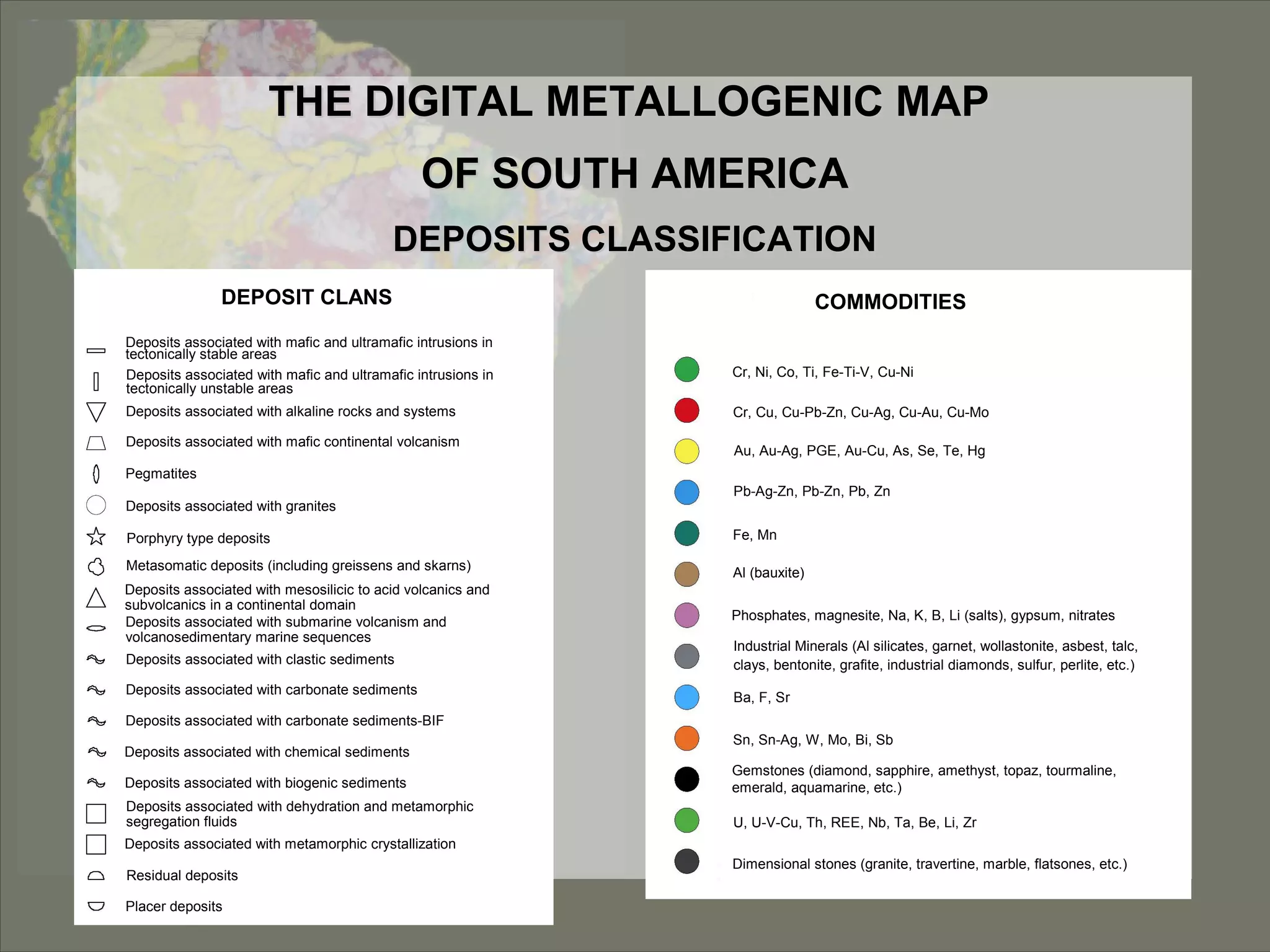 THE DIGITAL METALLOGENIC MAP OF SOUTH AMERICA AT 1:5.000.000 SCALE | PDF