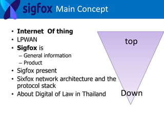 เทคโนโลยี Sigfox คืออะไร | PDF