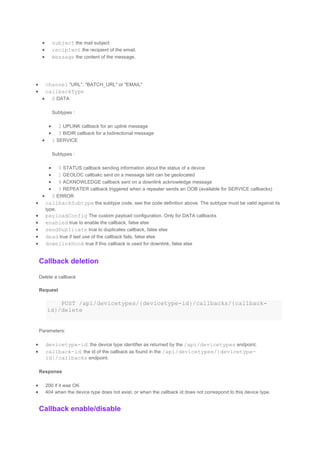 Sigfox API Documentation | PDF