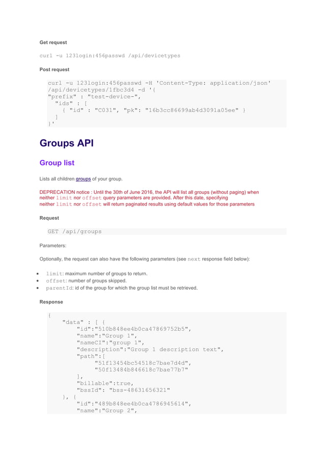 Sigfox API Documentation | PDF