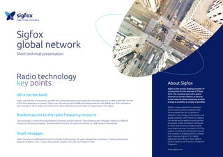 Sigfox flyer short technical presentation | PPT