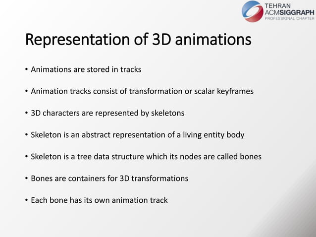 Parametric Animation Blending - Siggraph Tehran Local Chapter | PPSX