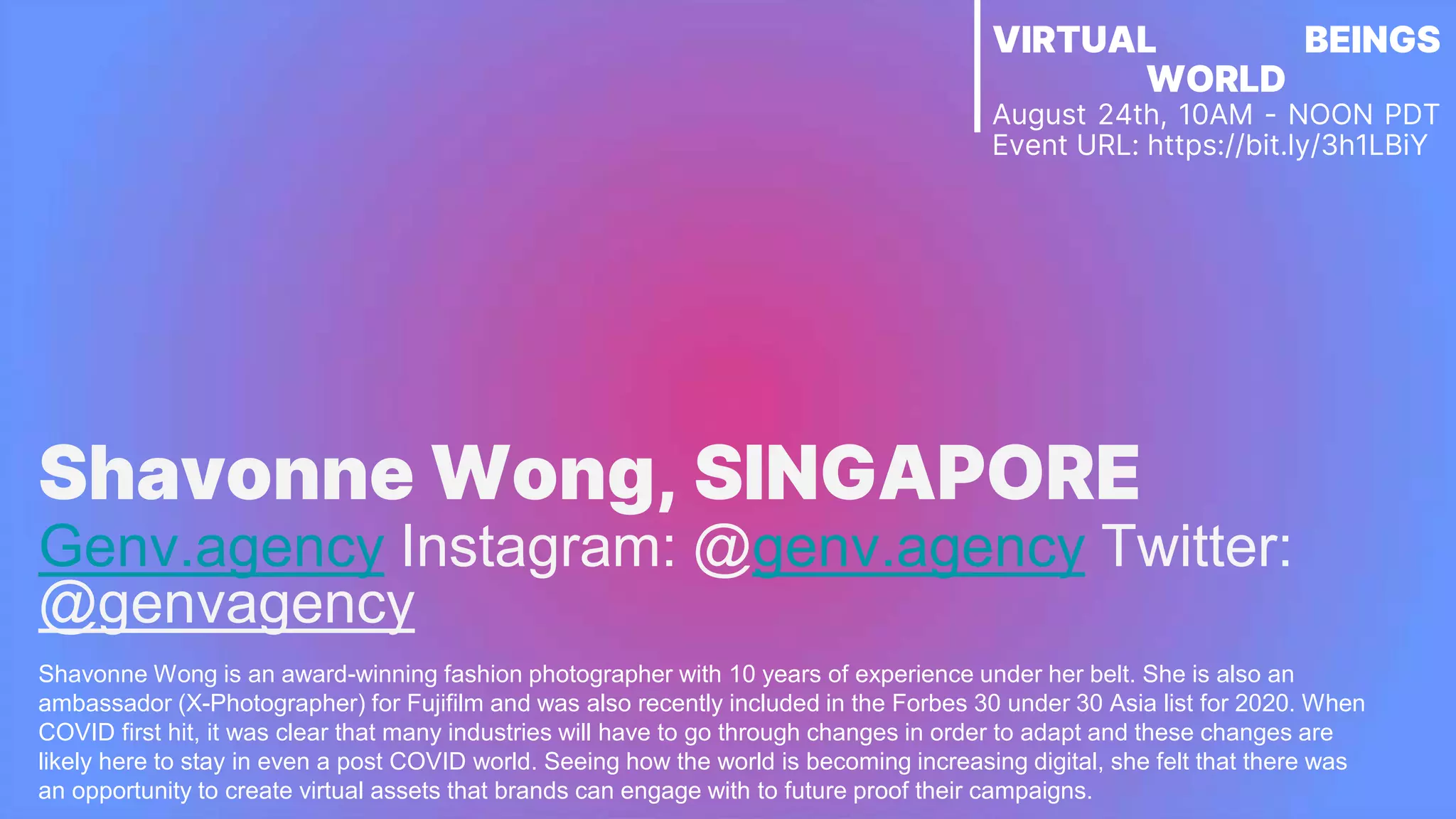 VIRTUAL BEINGS WORLD “NEW PLAY TOGETHER” - SIGGRAPH 2020 BoF | PPTX