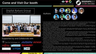 SIGGRAPH 2017 Theater: SIGGRAPH in Japanese and Japan CG Showcase by ...