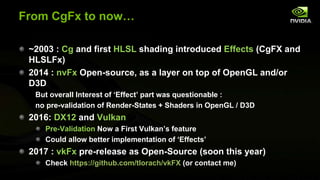 vkFX: Effect(ive) approach for Vulkan API | PPT