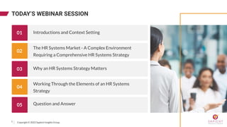 Connecting the Dots Between Your HR Systems Strategy and Strategic HR | PDF