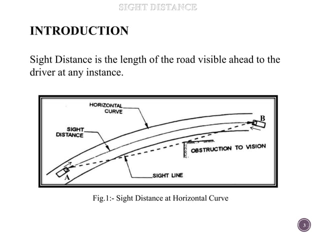 Sight Distance-Stopping Sight Distance, Overtaking Sight Distance.pptx ...