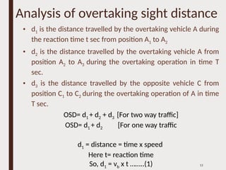 Analysis of Stopping sight distance and Overtaking Sight Distance .pptx
