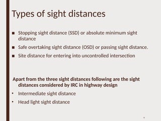 Analysis of Stopping sight distance and Overtaking Sight Distance .pptx