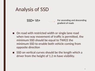 Analysis of Stopping sight distance and Overtaking Sight Distance .pptx