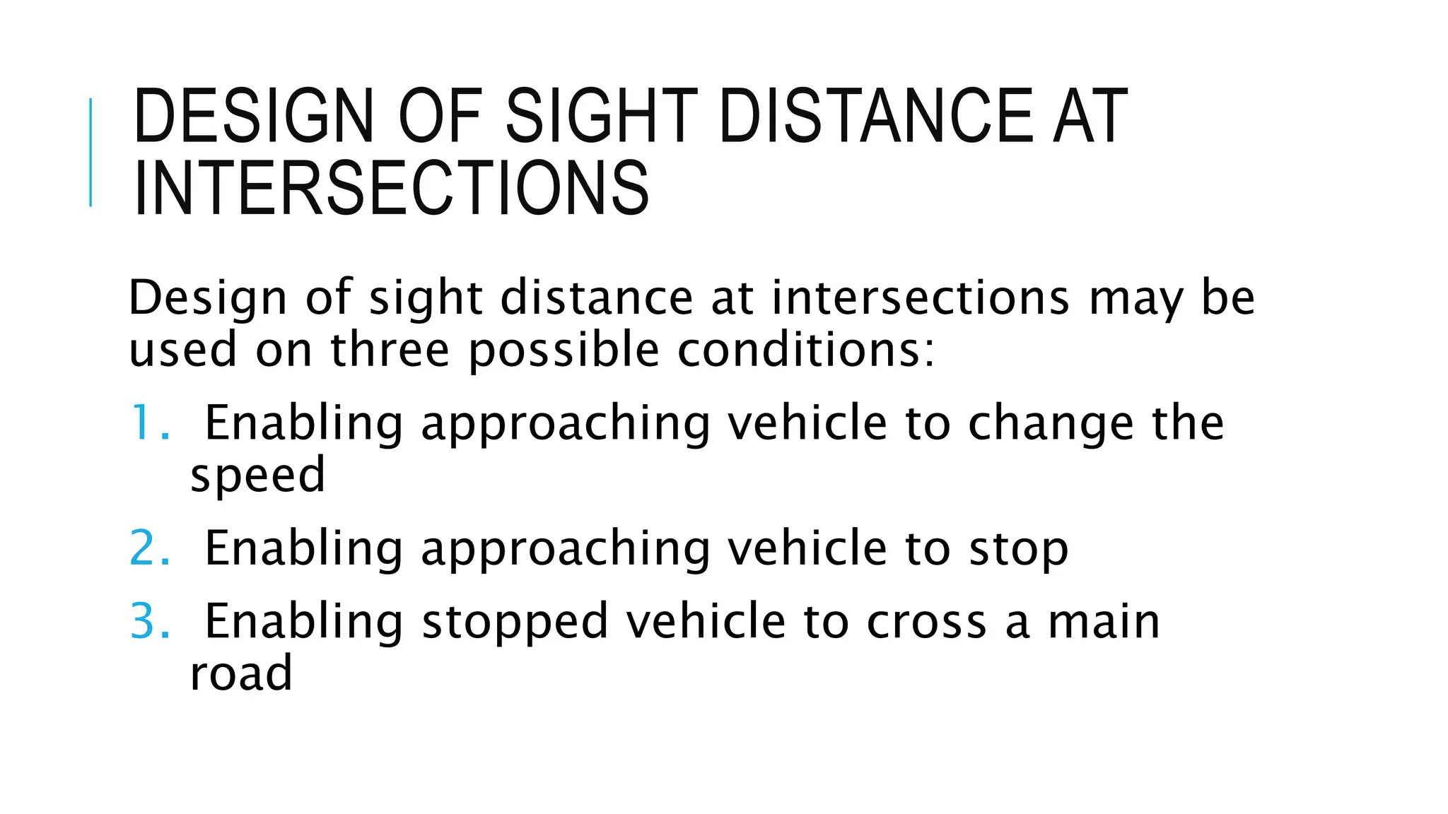 Sight distance | PPTX