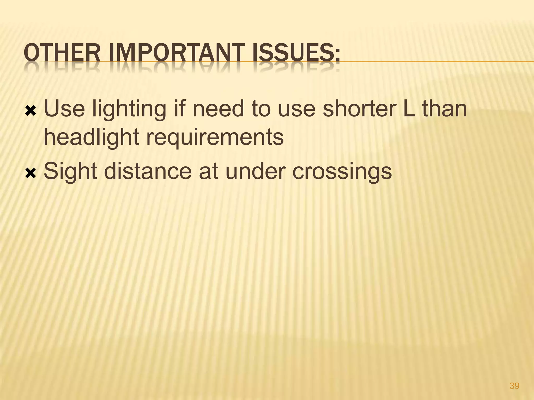 Sight distance and road allignment | PPTX