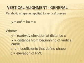 Sight distance and road allignment | PPTX