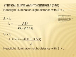 Sight distance and road allignment | PPTX