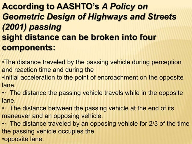 Sight distance and road allignment | PPTX
