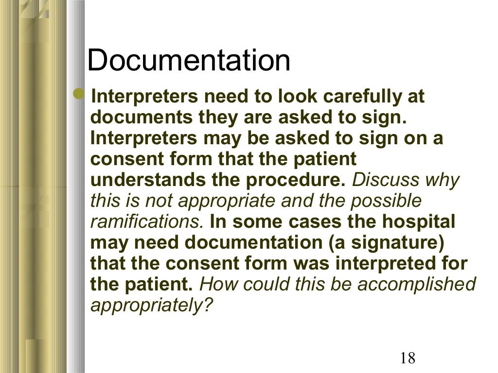 Sight interpreting - sight translation