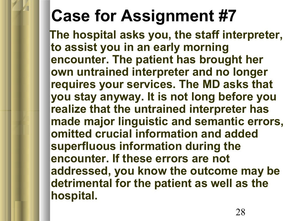 Sight interpreting - sight translation