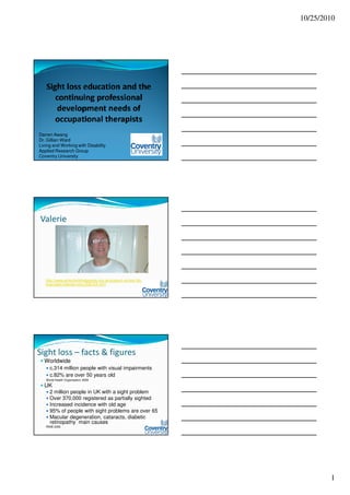 Sight loss issues_for_occupational_therapists | PDF