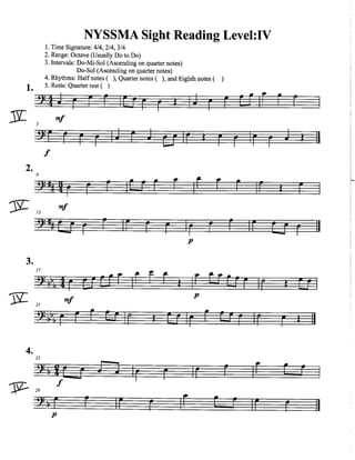 Sight reading 1 6 | PDF