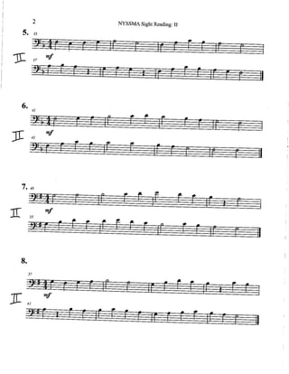 Sight reading 1 6 | PDF