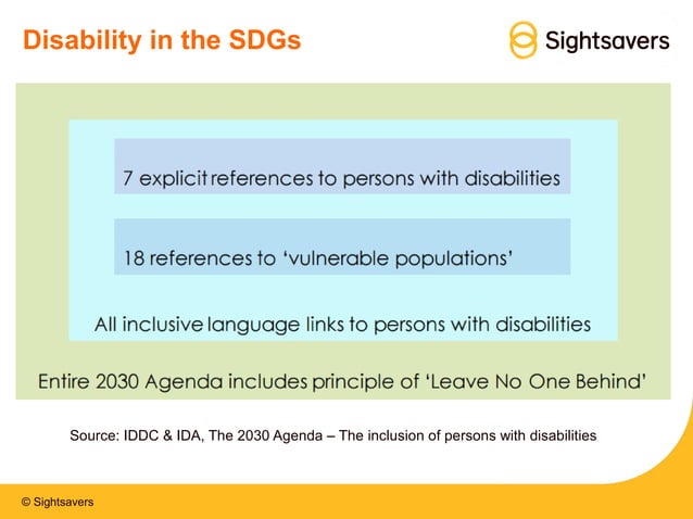 Sightsavers' approach to inclusive eye health | PPT