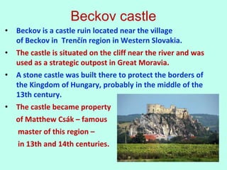 Sights in slovakia | PPT