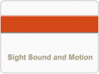 Sight Sound and Motion Group 4 | PPT