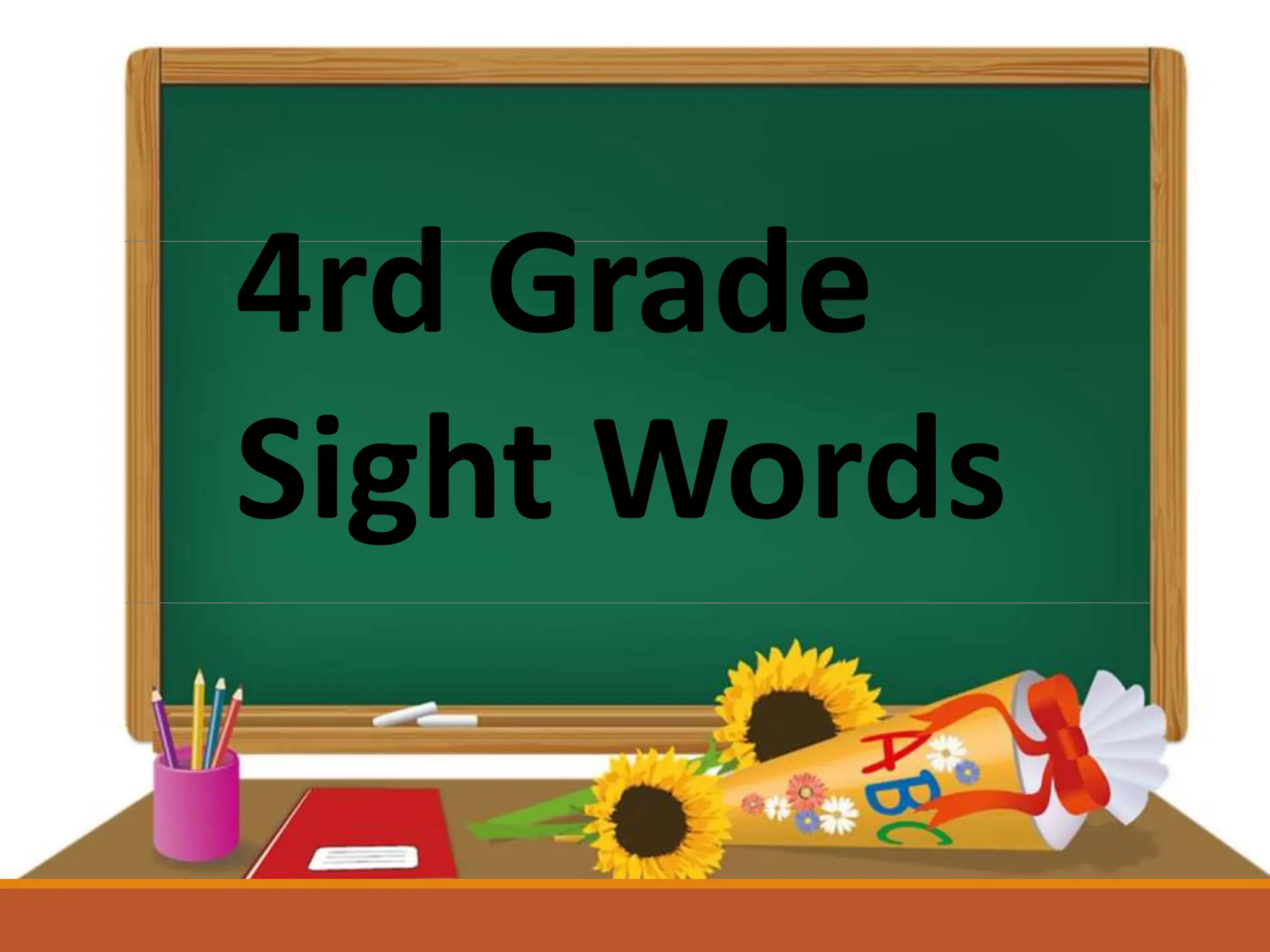 Sight_Words-Fourth_Grade 4 . reading habit | PPT