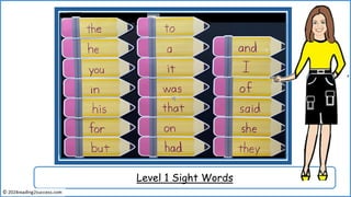 Building Reading Fluency - Sight Words and Phrases | PDF