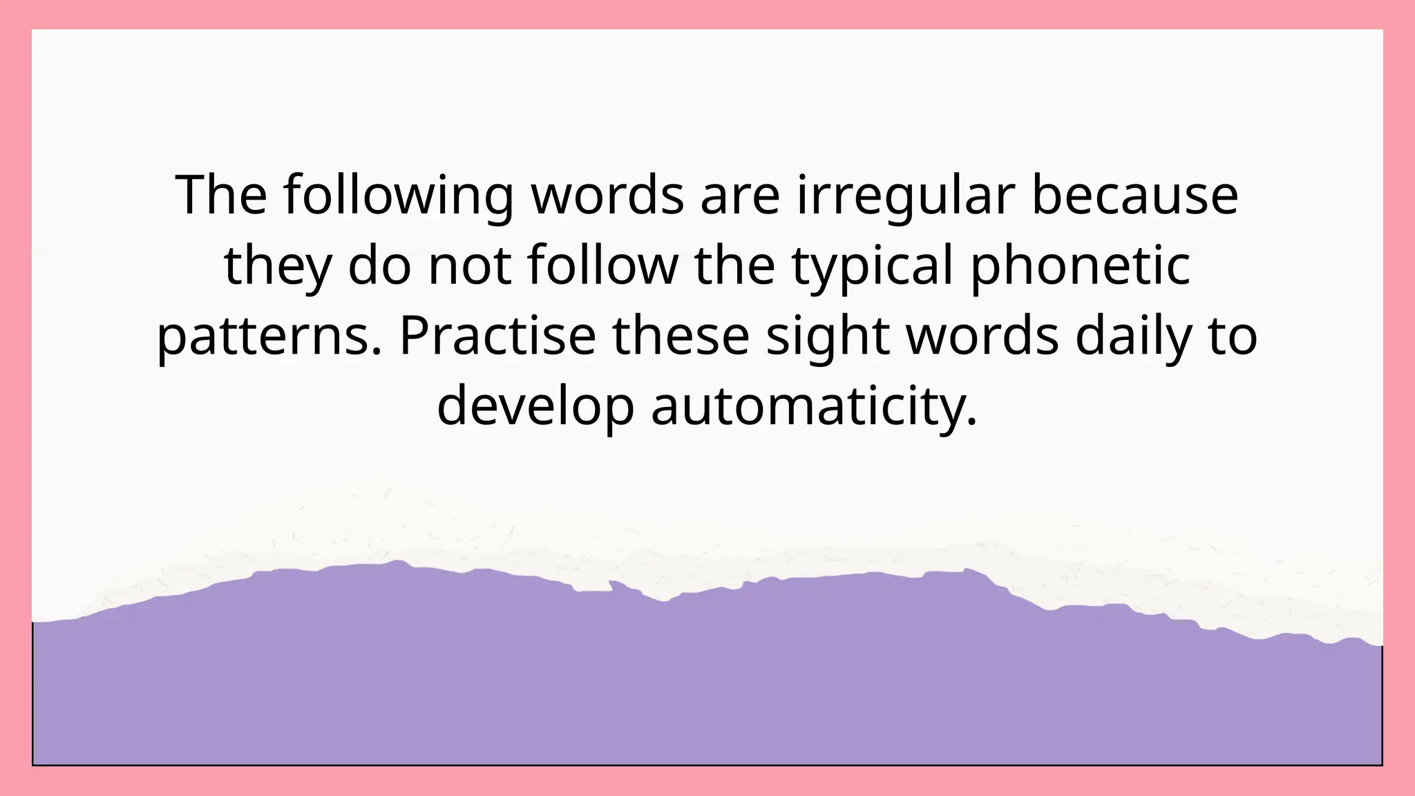 Sight Words English Presentation Colorful Handwriting Lines.pptx