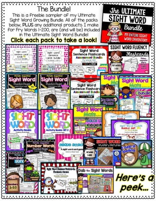 Sight wordsfree | PDF