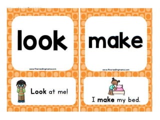 Sight words level 1 sentences | PPTX
