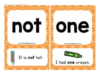 Sight words level 1 sentences | PPTX