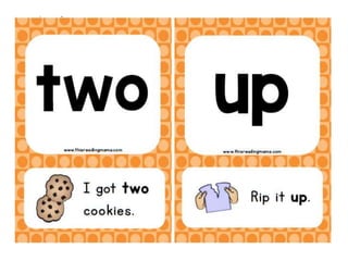 Sight words level 1 sentences | PPTX